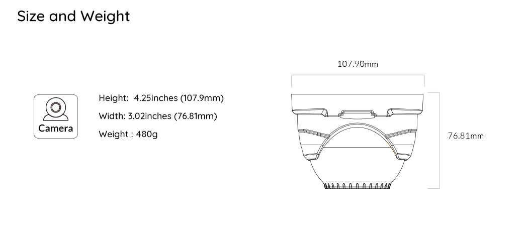 Reolink RLC-420 - 4MP PoE Dome Security IP Camera
